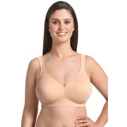 Rosa Faia Damen Soft-BH &raquo;Twin&laquo; ohne B&uuml;gel, verstellbare Tr&auml;ger, weich, schlicht, atmungsaktiv beige 85, Cup C