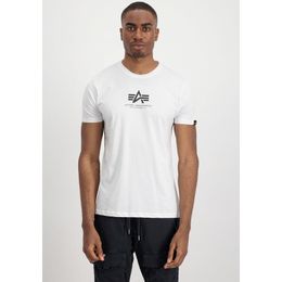 Alpha Industries Herren Rundhalsshirt &raquo;Basic T ML&laquo; Baumwolle, regular fit wei&szlig; L
