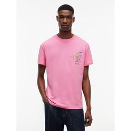 Tommy Jeans Herren T-Shirt &raquo;TJM REGULAR CITY SIGNATURE&laquo; mit Tommy-Signatur-Logo auf dem R&uuml;cken 4XL