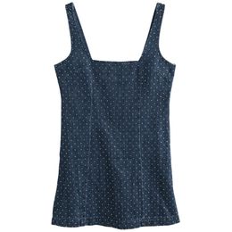 Next Kleid Damen Gr&ouml;&szlig;e 48 dunkelblau / transparent Sommerkleid