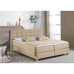 Home Affaire Unisex Home Affaire Dekokissen &raquo;Tommy&laquo; Kissen-Plaidset f&uuml;r &raquo;Tommy&laquo; Boxspringbett beige B/L: 80cm x 250cm, 3 Stk.