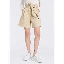 BOSS Orange Damen BOSS Orange Shorts &raquo;Tulina Premium Damenmode&laquo; mit &Ouml;sen-G&uuml;rtel, Paperbag-Stil 34, N-Gr