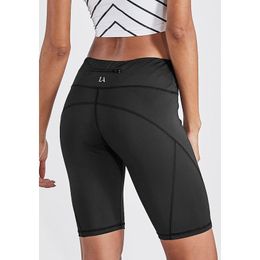 active by Lascana Lascana Active Damen LASCANA ACTIVE Radlerhose &raquo;Basic Bottoms&laquo; mit kleiner Bundtasche hinten schwarz 36/38, N-Gr