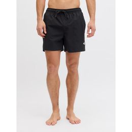 Jack & Jones Jack & Jones Herren Badeshorts &raquo;JPSTMAUI TROPIC SOLID SWIM SHORTS SN&laquo; Kunstfaser, normal geschnitten schwarz XS, N-Gr