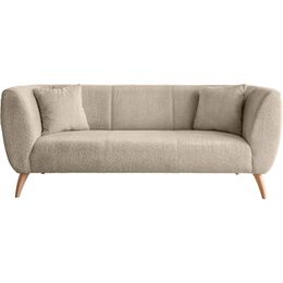Home Affaire Ecksofa &raquo;Lazio modern und bequem, schmale Armlehnen, tolle Detailverarbeitung&laquo; zwei verschiedene Fu&szlig;farben w&auml;hlbar beige 100% Polyester B