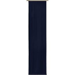 WIRTH Schiebegardine &raquo;Newbury&laquo; Klettband 1 Stk. tlg. Ohne Befestigungszubeh&ouml;r, Breite: 57 cm blau Jacquard, Baumwolle, Polyester 145cm, Klettband, 57cm