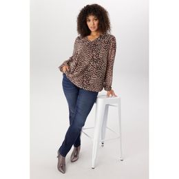 Aniston Plus Damen Aniston PLUS Gerade Jeans im 5-Pocket-Style - NEUE KOLLEKTION blau 44, N-Gr