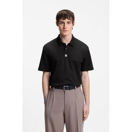 Hugo Herren Hugo Poloshirt &raquo;Deabono_D Metal Logo&laquo; Regular Fit, Premium Interlock Cotton M