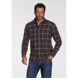 MAN'S WORLD Man's World Herren Flanellhemd mit 2 Brusttaschen bunt L (41/42), N-Gr