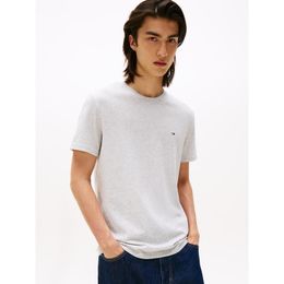 Tommy Jeans Herren T-Shirt &raquo;TJM XSLIM JASPE HTR TEE EXT&laquo; Mit Rundhalsausschnitt grau 4XL