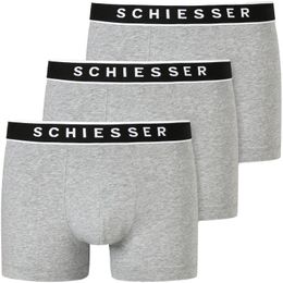 Schiesser Herren Boxer &raquo;95/5&laquo; 3er-Pack, mit sportlichem Webgummibund grau 7