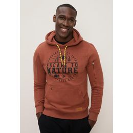 Kangaroos Herren Kangaroos Kapuzensweatshirt, mit Kapuze und Kordelzug, Langarm, auch in gro&szlig;en Gr&ouml;&szlig;en braun S