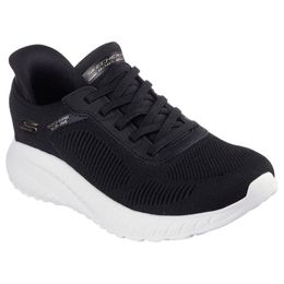 Skechers Damen Slip-On Sneaker &raquo;BOBS SQUAD CHAOS-CURRENT MUSE&laquo; , Slipper, Freizeitschuh in veganer Verarbeitung schwarz 37