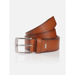 MONTI Herren MONTI Lederg&uuml;rtel &raquo;TUSTON&laquo; elegant, langlebig, gl&auml;nzend braun 95