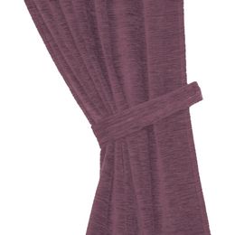 WIRTH Raffhalter &raquo;Thermo-Chenille 288g/m&sup2;&laquo; 2-er Set lila Polyacryl B/H/L: 100cm x 6cm