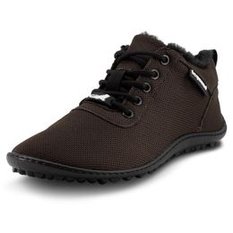 Leguano Damen Barfu&szlig;schuh &raquo;GALAXO&laquo; , Komfortschuh, Flats, Schn&uuml;rschuh mit spezieller Halbkugel-Laufsohle braun 45