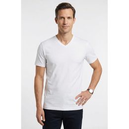 MARVELIS Herren MARVELIS V-Shirt 2 Stk. V-Ausschnitt, Doppelpack, regular fit, Basic, Unterziehshirt wei&szlig; L