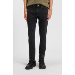 Hugo Herren Hugo Slim-fit-Jeans &raquo;Zane&laquo; mit angesetztem Bund schwarz 33, L&auml;nge 32