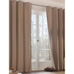 WIRTH Vorhang &raquo;Neveres&laquo; &Ouml;sen 1 Stk. tlg. grau Jacquard, Baumwolle 145cm, &Ouml;sen, 135cm