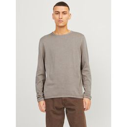 Jack & Jones Jack & Jones Herren Rundhalspullover &raquo;JJELEO KNIT CREW NECK NOOS&laquo; Baumwolle, regular fit beige S