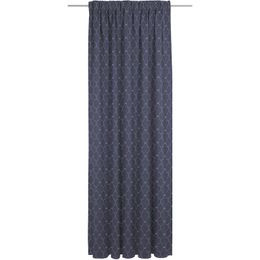 Adam Vorhang &raquo;Indian Cortezada&laquo; Multifunktionsband 1 Stk. tlg. aus 100% Bio-Baumwolle blau Jacquard, Baumwolle 145cm, Multifunktionsband, 142cm