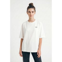 BOSS Orange Damen BOSS Orange T-Shirt &raquo;Eregular Premium Damenmode&laquo; mit Logo-Detail, Relaxed Fit wei&szlig; M
