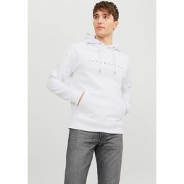 Jack & Jones Jack & Jones Herren Kapuzensweatshirt &raquo;JJESTAR mit 3D-Print und Kapuze f&uuml;r vielseitige Anl&auml;sse&laquo;, Baumwollmischung, relaxed fit wei&szlig; M