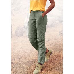 active by Lascana Lascana Active Damen LASCANA ACTIVE Trekkinghose 2-in 1-Hose mit abnehmbaren Hosenbeinen gr&uuml;n 32, N-Gr