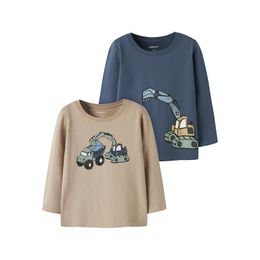 name it Jungen Langarmshirt &raquo;NMMKARKE 2P LS TOP BOX&laquo; Packung, 2 Baumwollmischung, regular fit 116
