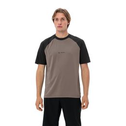 Vaude Herren Vaude Radtrikot &raquo;Men's Loamer Shirt&laquo; Kurzarm, mit Rundhalsausschnitt, aus Polyester, normale Schnittform braun XL