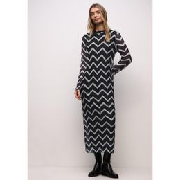 Street One Damen Street One Midikleid Ohne Taschen mit grafischem Muster 42, N-Gr