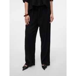 V&eacute;ro Moda Vero Moda Damen Schlupfhose &raquo;VMLINN LINEN PANTS WVN NOOS&laquo; Sommerhose, mit Leinen schwarz S (36), N-Gr
