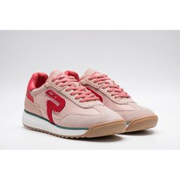 Replay Damen Keilsneaker Trend-Sneaker, Halbschuh, Schn&uuml;rschuh mit Profilsohle rosa 36
