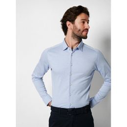 DESOTO Herren DESOTO Langarmhemd &raquo;Jerseyhemd Casual Kent&laquo; blau S, N-Gr