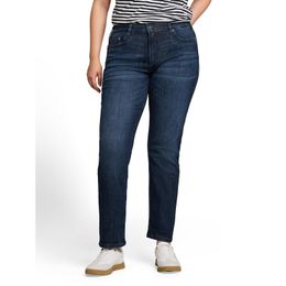 Tom Tailor Plus Damen Tom Tailor PLUS 5-Pocket-Jeans mit Leo-Print auf der Innenseite / Gro&szlig;e Gr&ouml;&szlig;en 54, N-Gr