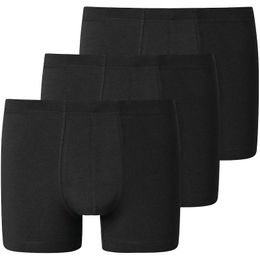 Schiesser Herren Boxer &raquo;95/5&laquo; 3er-Pack, mit tonalem Komfortbund schwarz 4 (S)