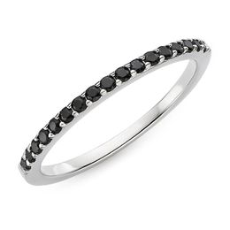 Aniston Jewelry & Watches Damen Aniston JEWELRY & WATCHES Fingerring &raquo;Schmuck Geschenk schmaler Silbering&laquo; mit Zirkonia (synth.) schwarz 56, Silber 
