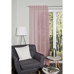 Home Wohnideen Gardine &raquo;DOLLY&laquo; Multifunktionsband 1 Stk. tlg. transparent rosa Voile, Polyester 225cm, Multifunktionsband, 140cm