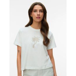 V&eacute;ro Moda Vero Moda Damen Kurzarmshirt &raquo;VMPALMA METTE SS TOP BOX JRS&laquo; Baumwolle M