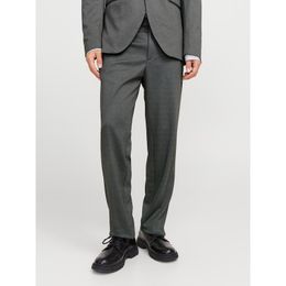 Jack & Jones Jack & Jones Herren Anzughose &raquo;JPRJAXON Businesshose mit mittlerer Bundh&ouml;he&laquo; unifarben, modisch, slim fit, Materialmix grau 50, N-Gr