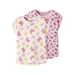 name it M&auml;dchen T-Shirt &raquo;NMFVIGGA 2P CAPSL TOP&laquo; Packung, 2 Baumwolle, regular fit 122/128