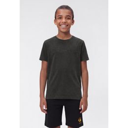 Champion Jungen T-Shirt &raquo;ICONS TONAL Crewneck T-Shirt with Large Logo&laquo; mit gro&szlig;em Logo, Kurzarm, aus Baumwolle L (152/158)