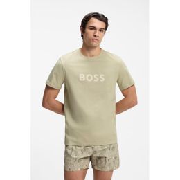 BOSS Herren BOSS Strandshirt &raquo;T-Shirt RN&laquo; mit UV Schutz (SPF 50+), Swimwear beige L