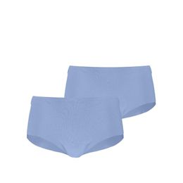 Puma Damen Puma Panty &raquo;Puma WOMEN INVISIBLE COTTON MINI SHORTS 2P&laquo; nahtlose R&auml;nder f&uuml;r eine unsichtbare Passform blau XL