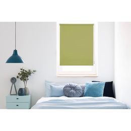 mydeco Seitenzugrollo &raquo;Win&laquo; Lichtschutz ohne Bohren freih&auml;ngend bis Breite 120cm gr&uuml;n Polyester 160cm, einseitig verschiebbar, 60cm