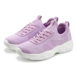 active by Lascana Lascana Active Damen LASCANA ACTIVE Sneaker &raquo;Turnschuhe,&laquo; ultraleicht und bequem zum Reinschl&uuml;pfen mit Zierschn&uuml;rung VEGAN lila 39