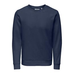 Only & Sons Only & Sons Herren ONLY & SONS Sweatshirt &raquo;ONSCHASE REG CREW SWEAT OTL&laquo; blau S