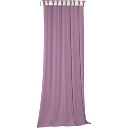 WIRTH Vorhang &raquo;Newbury&laquo; Schlaufen 1 Stk. tlg. lila Jacquard, Baumwolle, Polyester 125cm, Schlaufen, 65cm