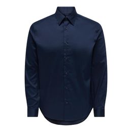Only & Sons Only & Sons Herren ONLY & SONS Langarmhemd &raquo;ONSJIM SLIM SHIRT FRML NOOS&laquo; blau M, N-Gr