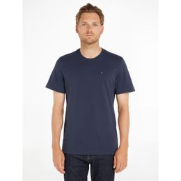 Tommy Jeans Herren T-Shirt &raquo;TJM ESSENTIAL SOLID&laquo; mit Rundhalsausschnitt und dezenter Logo-Flag blau M